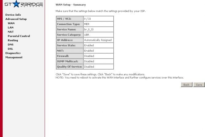 Configuracion de modem y router STARBRIDGE LYNX 220 CANTV » MixTecnico