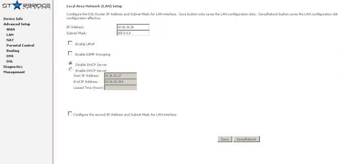 Configuracion de modem y router STARBRIDGE LYNX 220 CANTV » MixTecnico