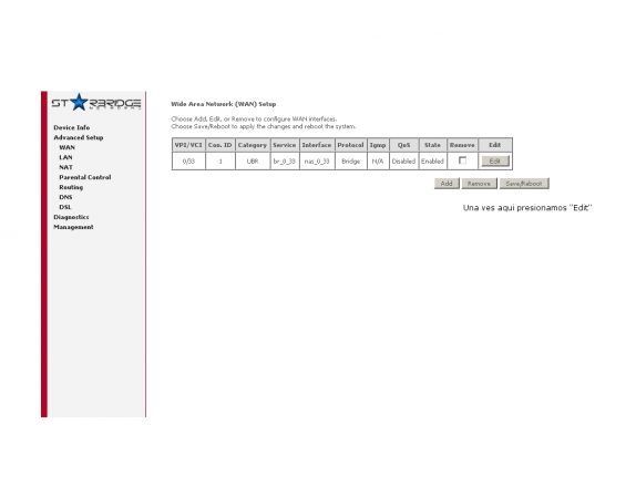 Configuracion de modem y router STARBRIDGE LYNX 220 CANTV » MixTecnico